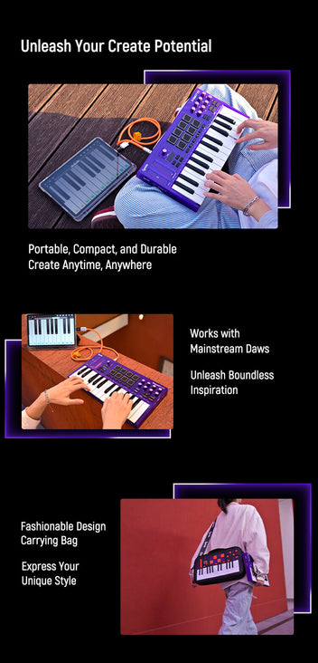 TempoKEY K25 MIDI Controller Keyboard Beat Maker – Synido