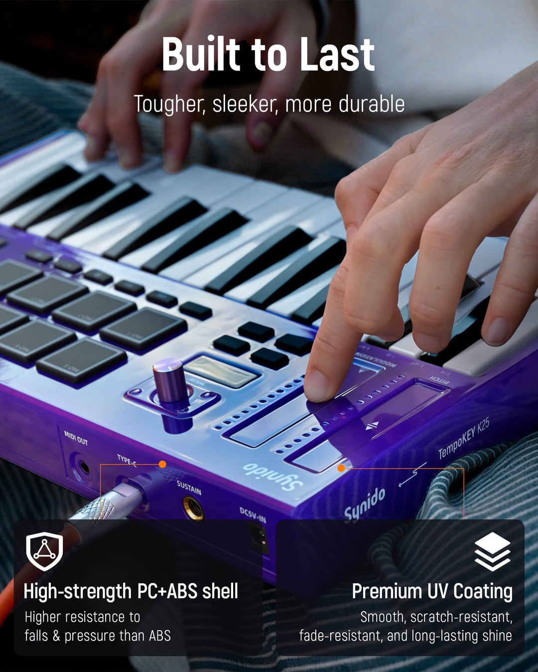 TempoKEY K25 MIDI Keyboard Controller Beat Maker – Synido